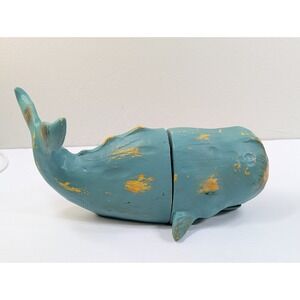 The Unbranded Brand | Wall Decor | Resin Whale Bookends Blue Distressed ...